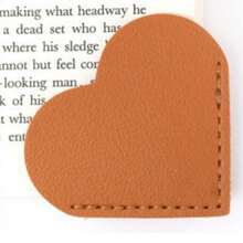 1/4/8/12 Pcs Set, Leather Heart Bookmark, Must-Have For Book Lovers ...