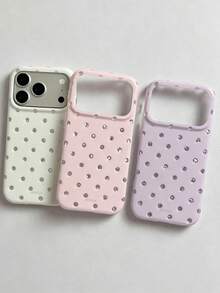 Cute Polka Dot Glacier Texture Soft Phone Case For IPhone 17 Pro Max 17 ...