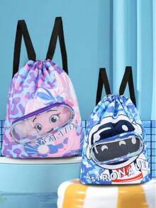 1pc Cartoon Print Swimming Bag, Wet Dry Separation Waterproof Backpack ...