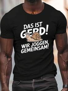This Is Gerd We Jog Together Men's Casual Grew Neck Short Sleeve T ...