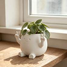 1pc 3D Printed Cartoon Character Planter, High-Quality Plastic Material ...