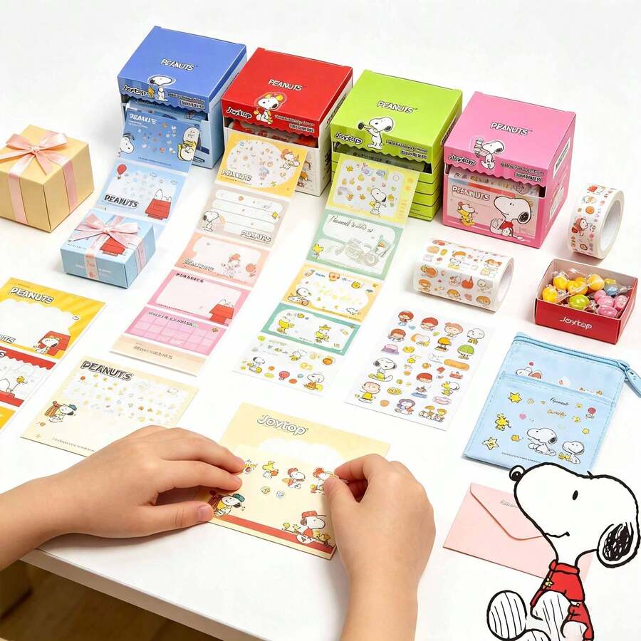 SNOOPY 1 Box Series Pull-Out Sticky Notes, Popular For Students, Key ...