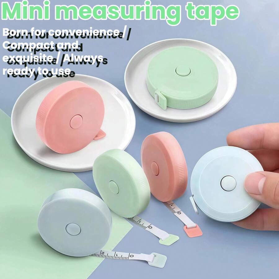 1pc/2pcs Macaron Color Mini Tape Measure, Retractable 60 Inch Soft ...