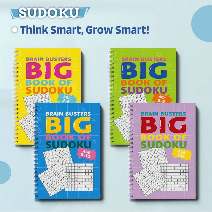 Spiral Sudoku Puzzle Notebooks, 4-Level Beginner To Challenge Number ...