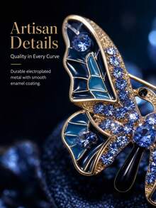 Rhinestone Butterfly Brooches - Luxury Insect Pins For Women Unisex ...