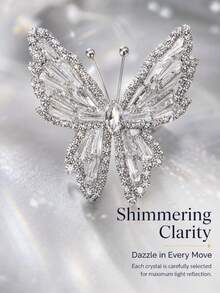 Rhinestone Butterfly Brooches - Luxury Insect Pins For Women Unisex ...