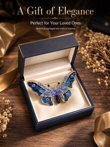 Rhinestone Butterfly Brooches - Luxury Insect Pins For Women Unisex ...