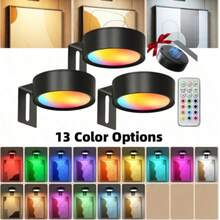 RGB 3PCS/1PC Remote Control Button Design 13 Colors Adjustable ...