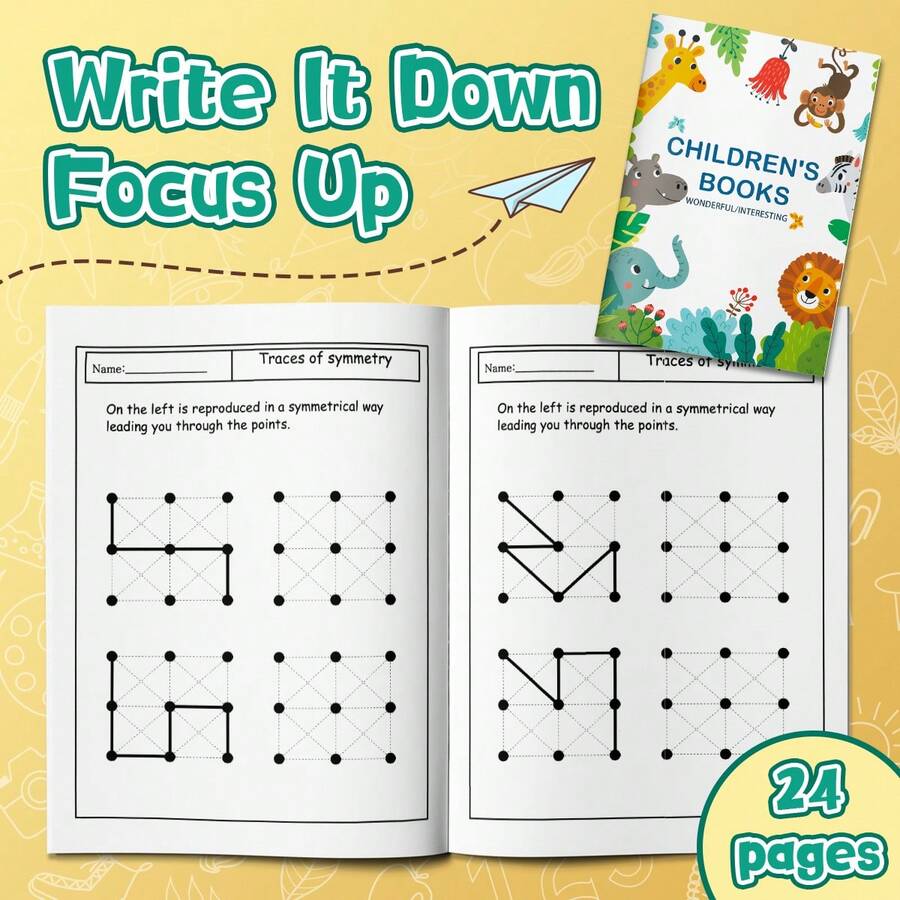 Educational Activity Notebooks With Symmetry Tracing, Shape Counting ...