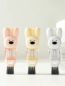 1pc/3pcs New Cute Rabbit 3-In-1 Cup Brush, Petal 3-In-1 Cup Brush ...