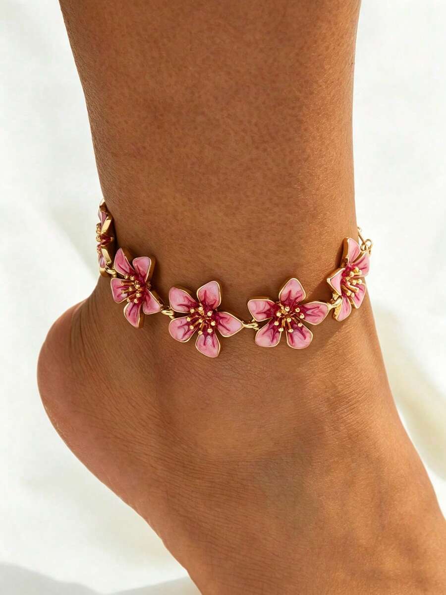 1pc Vacation Style Summer Fresh Vibrant Retro Elegant Dopamine Style ...