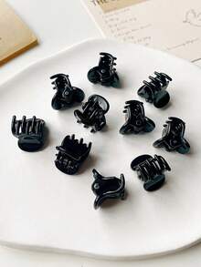 100/50/30/10 Pcs Mini Black Claw Clips For Hair,Non-Slip Tiny Jaw Hair ...