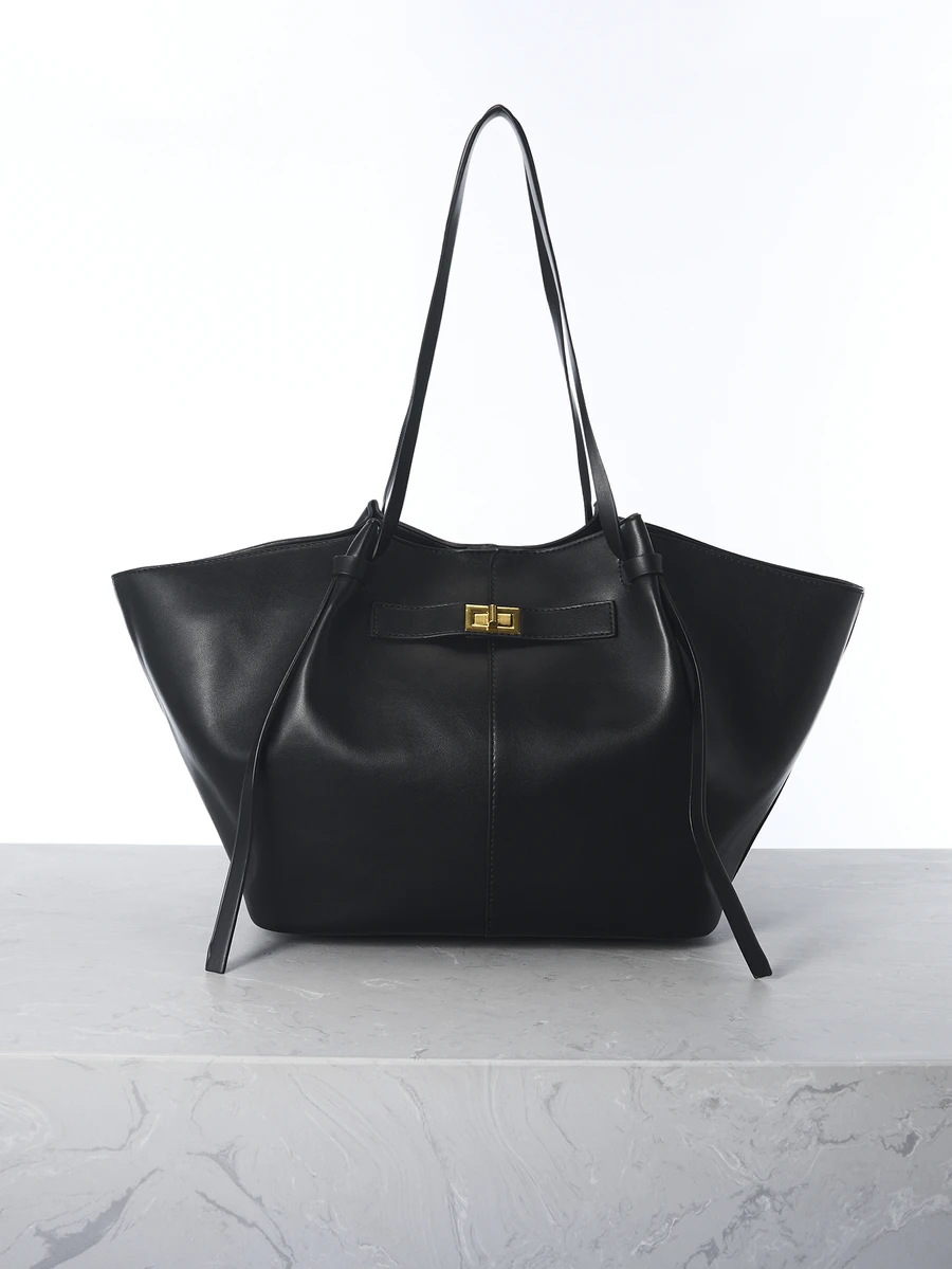 CHICVUE Fashion Large Capacity Trapeze Bag Designer Chic Lock Women ...