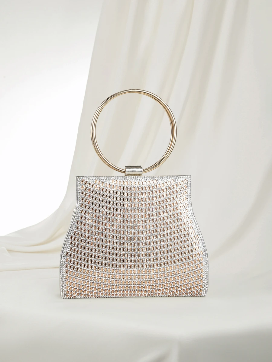 Clariva Neue hochwertige kristallisierte Abendtasche, luxuriöse Party ...