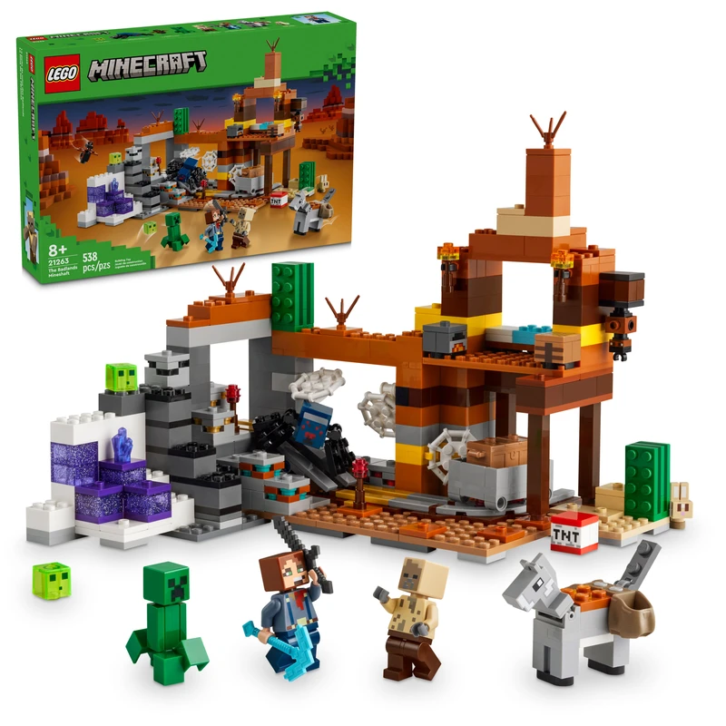 LEGO Minecraft The Badlands 21263 - Baubare Badlands Abenteuer-Set mit ...