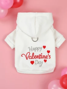 PETSIN 1 Peça de Roupa para Gato/Cachorro, Moletom com Capuz Bordado ...