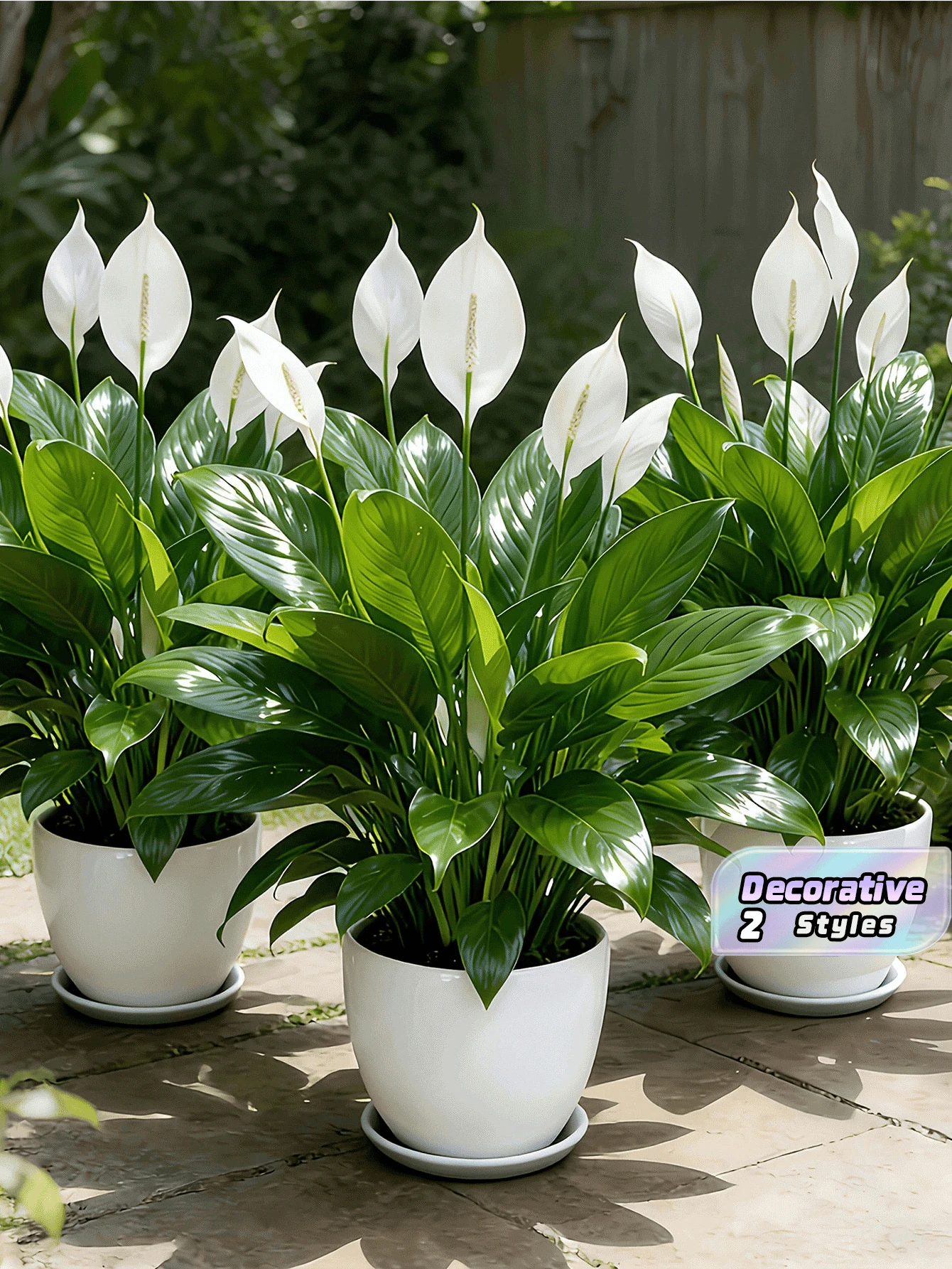 1pc High-Quality Large Artificial Peace Lily Tree/Spathiphyllum Fake ...