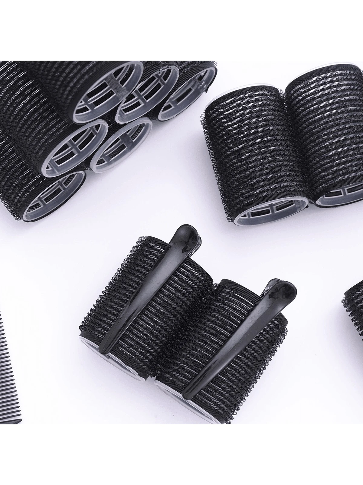 24 Stück Hairstyling Werkzeug Set, bestehend aus 12 Nicht-Erhitzende ...
