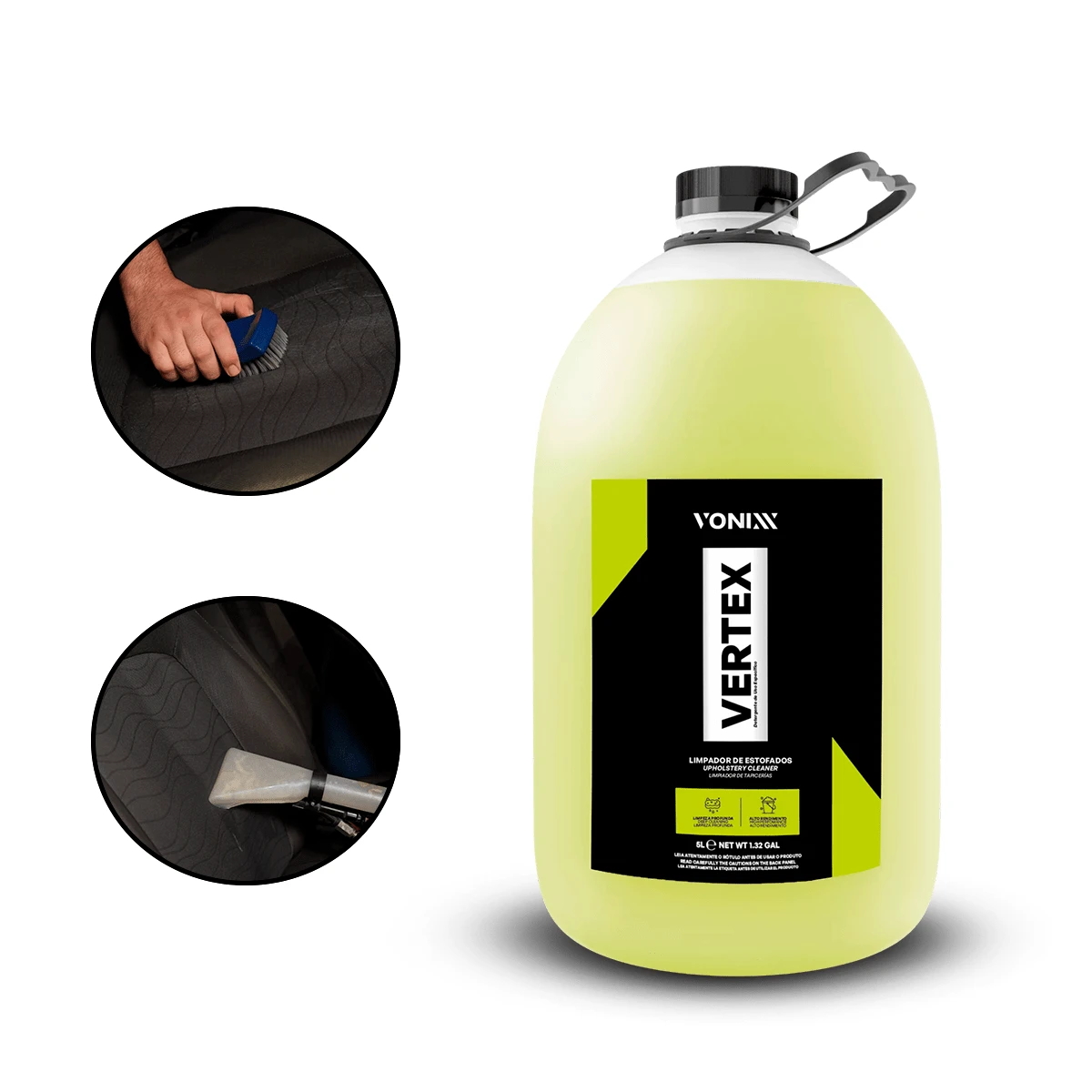 Limpador Vertex 5L Vonixx - Limpeza Profunda em Estofados de Casa e Carro | SHEIN Brasil