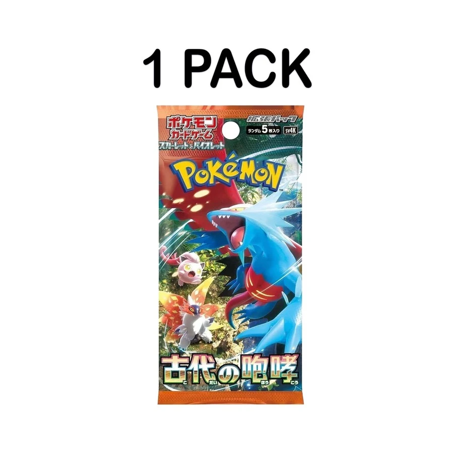 1 Pack Ancient Roar Booster Pack Japanese Pokemon Trading Card Game ...