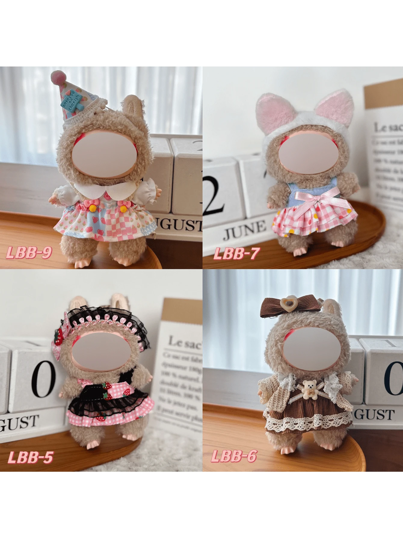 2nd Generation LABUBU Plush Doll Clothes Set (Apparel Only) For 17cm ...