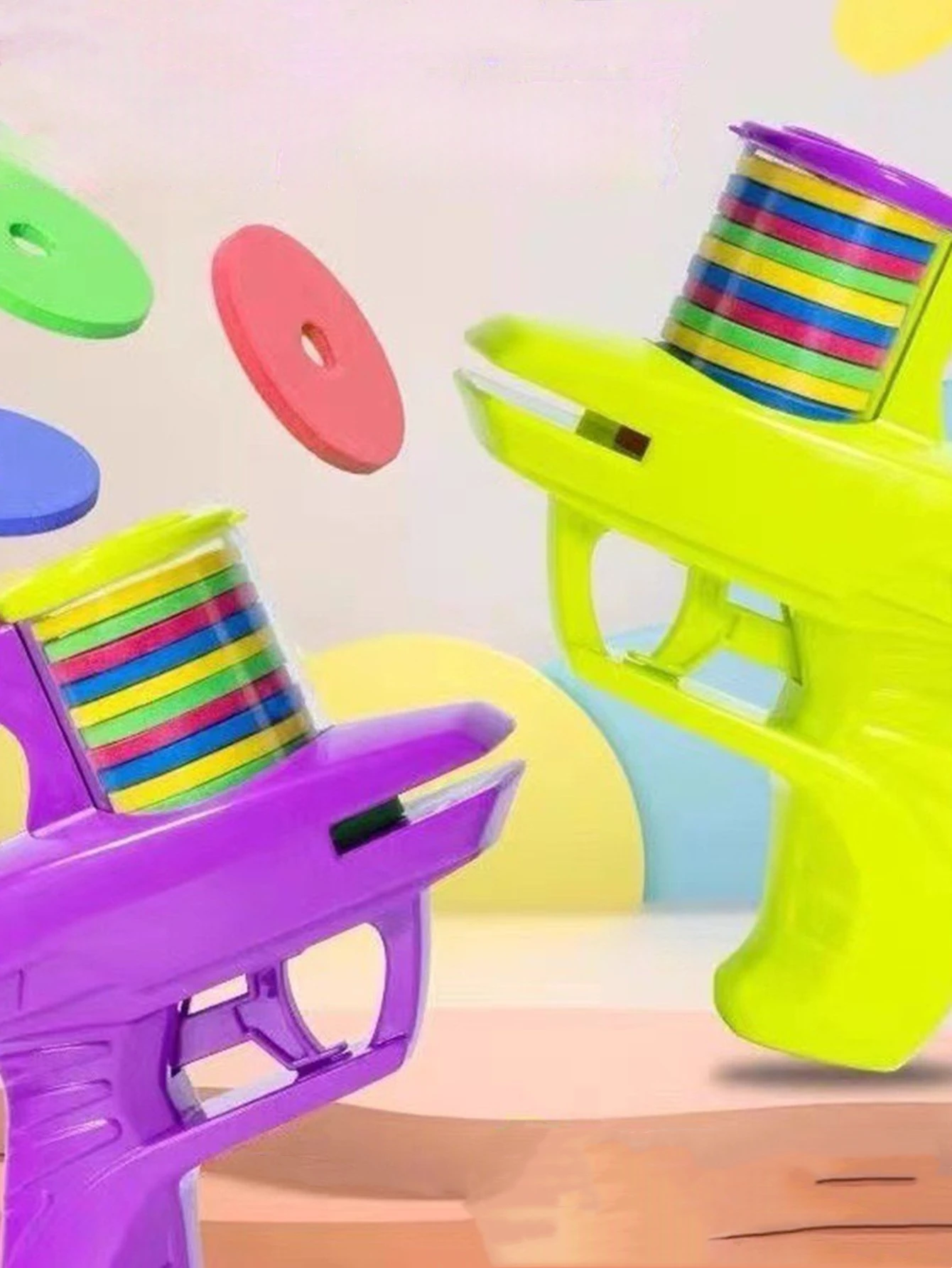 Soft Disc Launcher Toy Gun | Outdoor Stress Relief Gadget | Pet ...