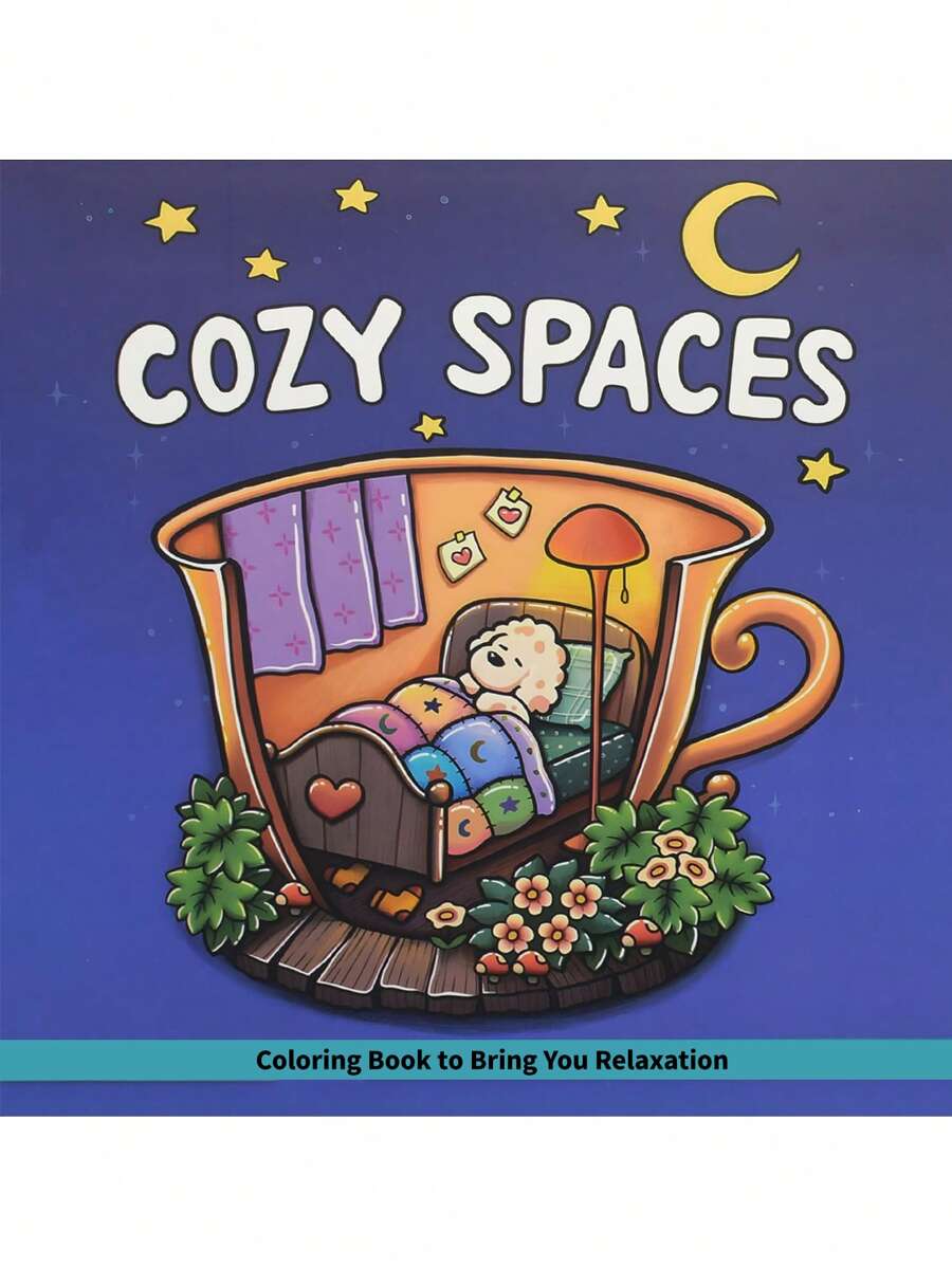 COZY SPACES: Coco Coloring Book For Adults And Teens Featuring Cute ...
