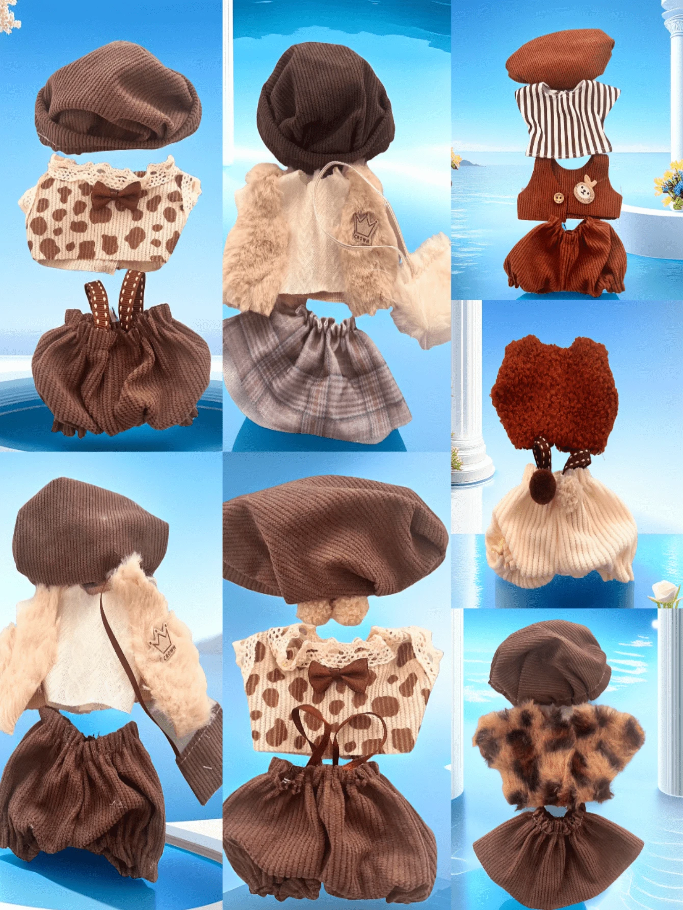 Doll Clothes, Suitable For 15/17cm Gen 1 & Gen 2 Dolls, Replacement ...