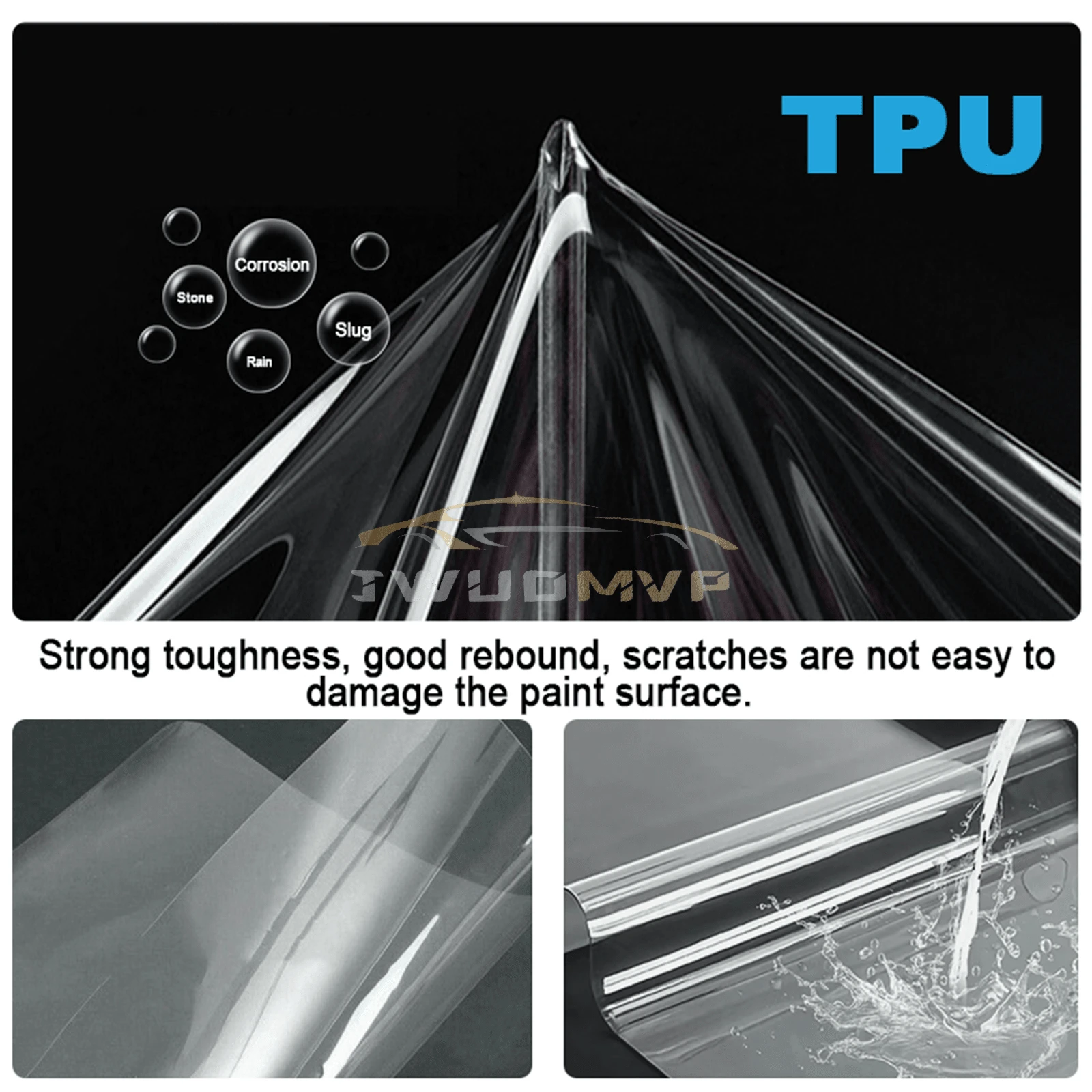 Car Interior Film Center Console Navigation Screen Gear Transparent TPU ...