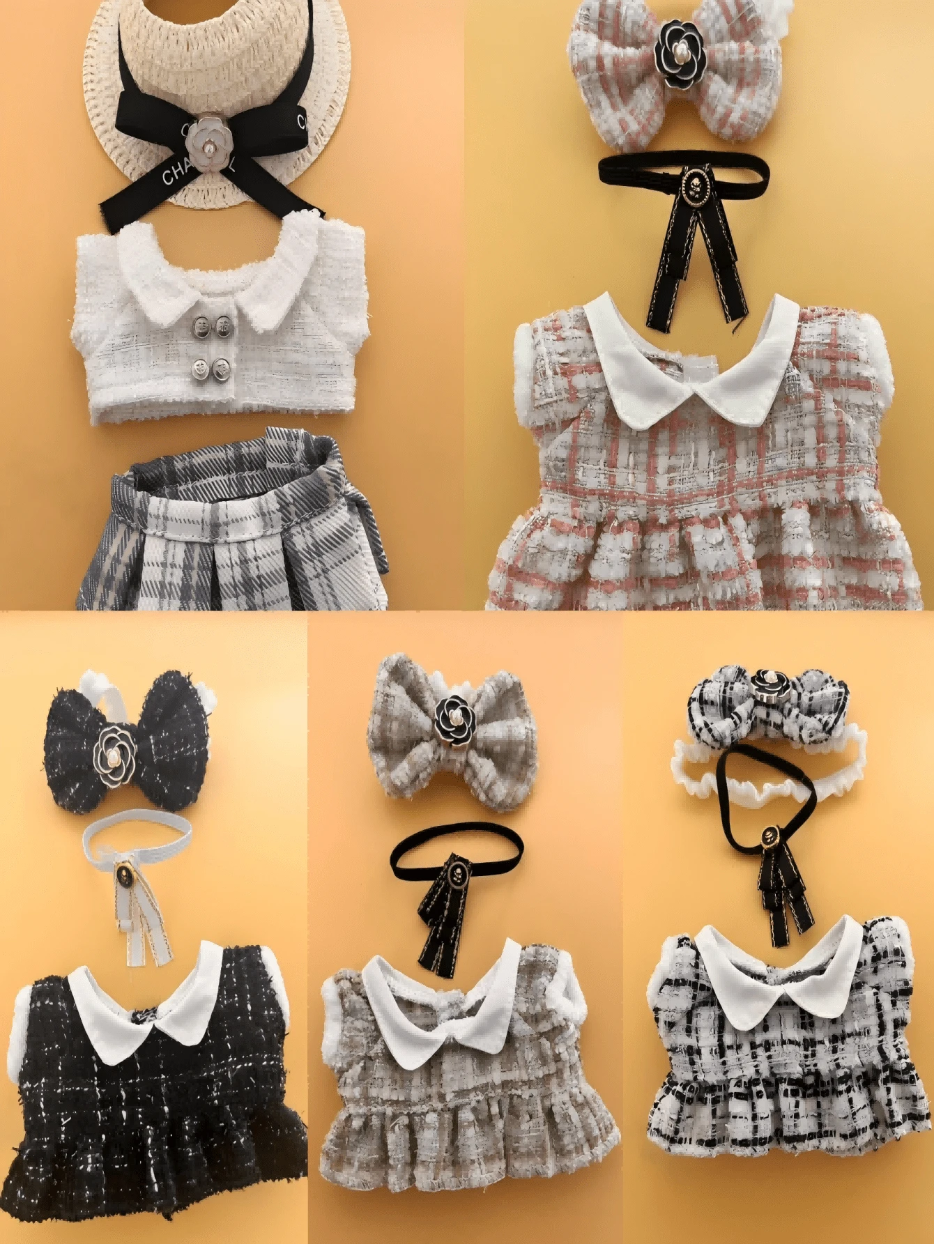 Ropa adecuada para muñecas de peluche de 15/17 cm, juego de reemplazo ...