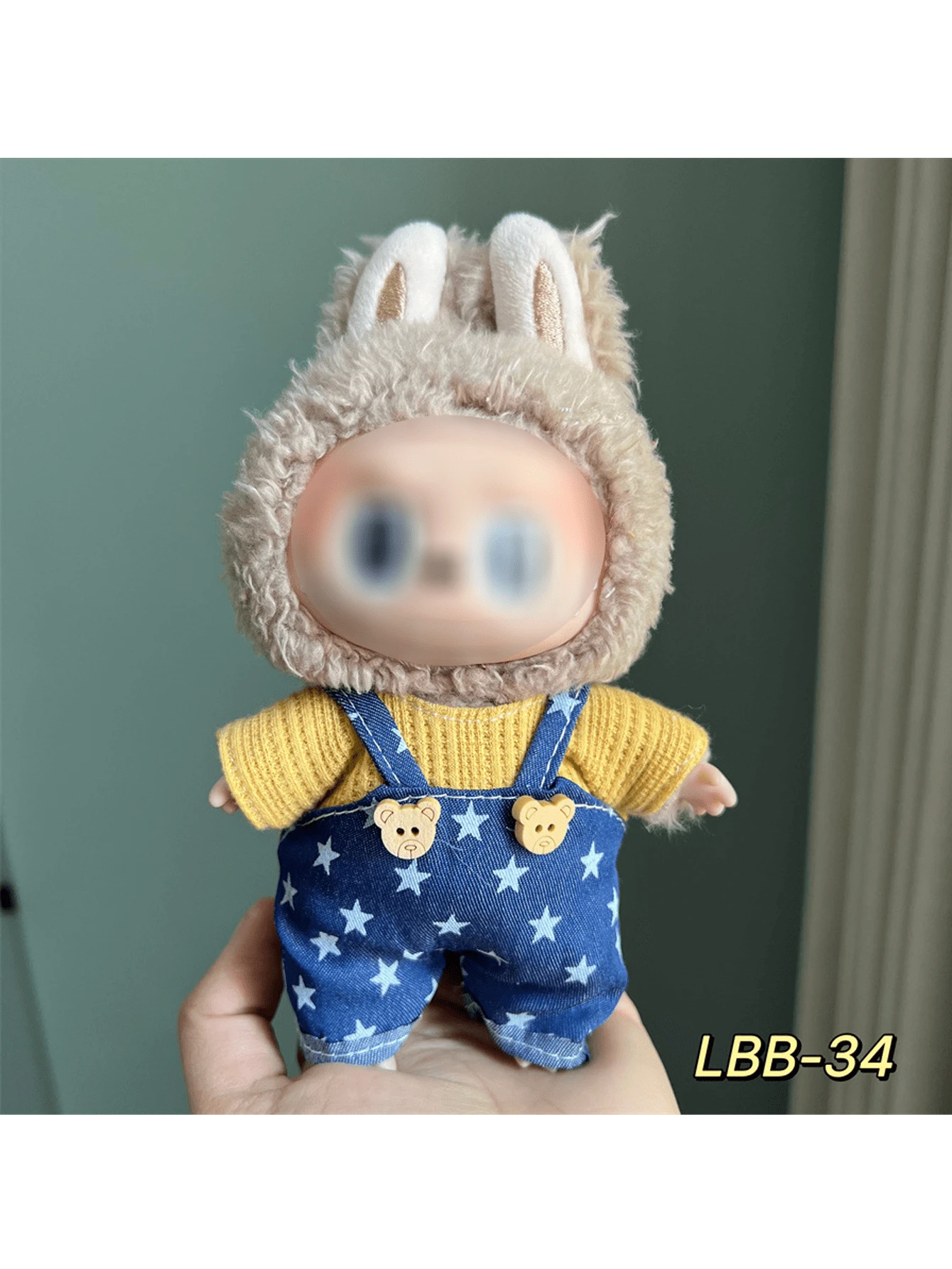 (ONLY Clothes) 17cm Plush LABUBU Doll Detachable Costume Set, Suitable ...