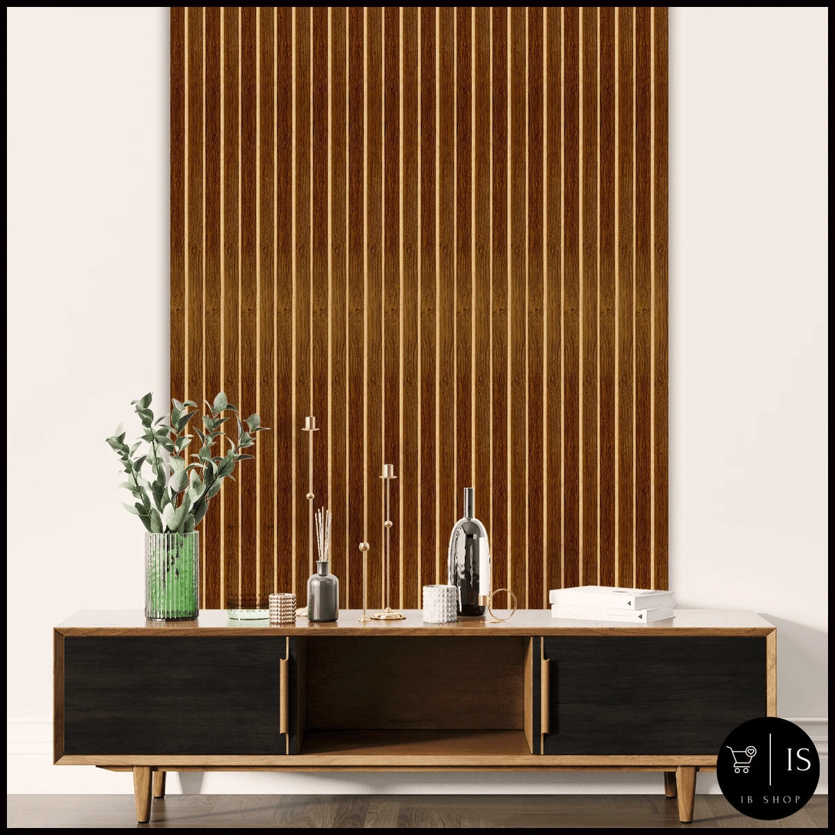 PAPEL DE PAREDE RIPADO MADEIRA MFD 45X11 KIT COM 15 PLACAS. | SHEIN Brasil