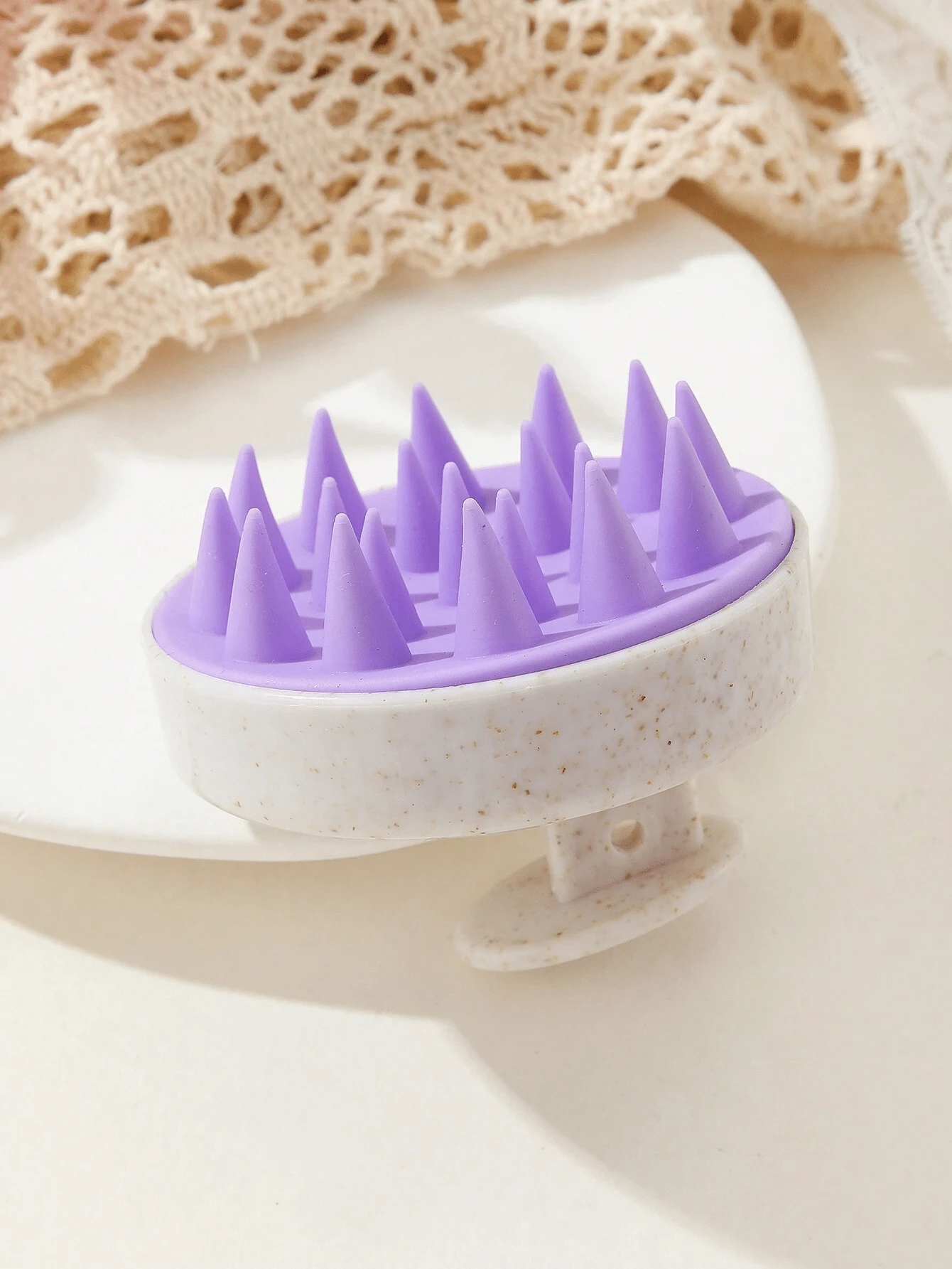 1pc Scalp Massage Shampoo Brush, Silicone Shampoo Brush Scalp Clean ...