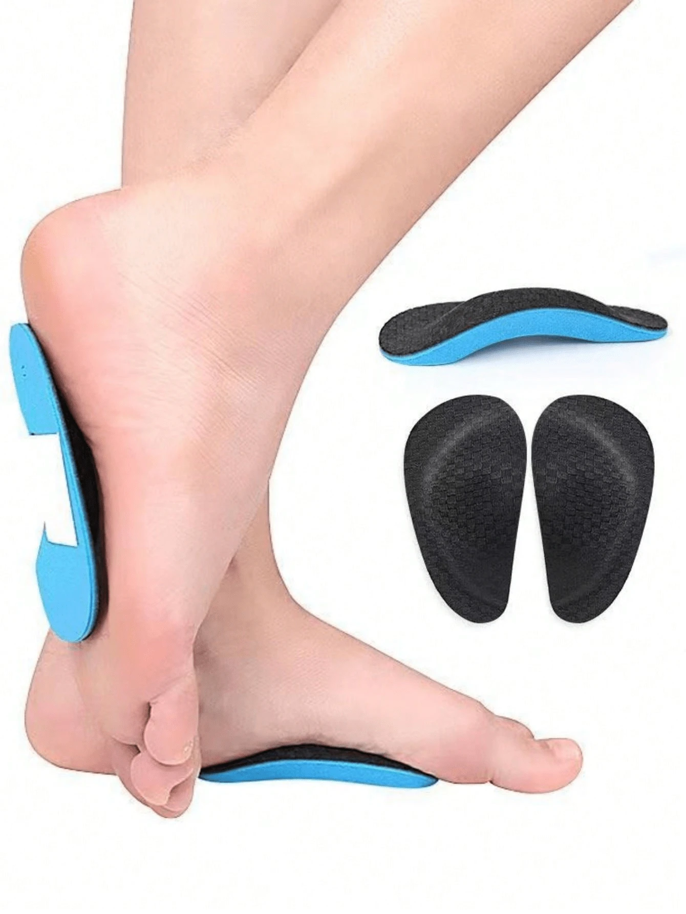 1 Pair New EVA Sports Cushioned Arch Support Half Pad Inner & Outer ...