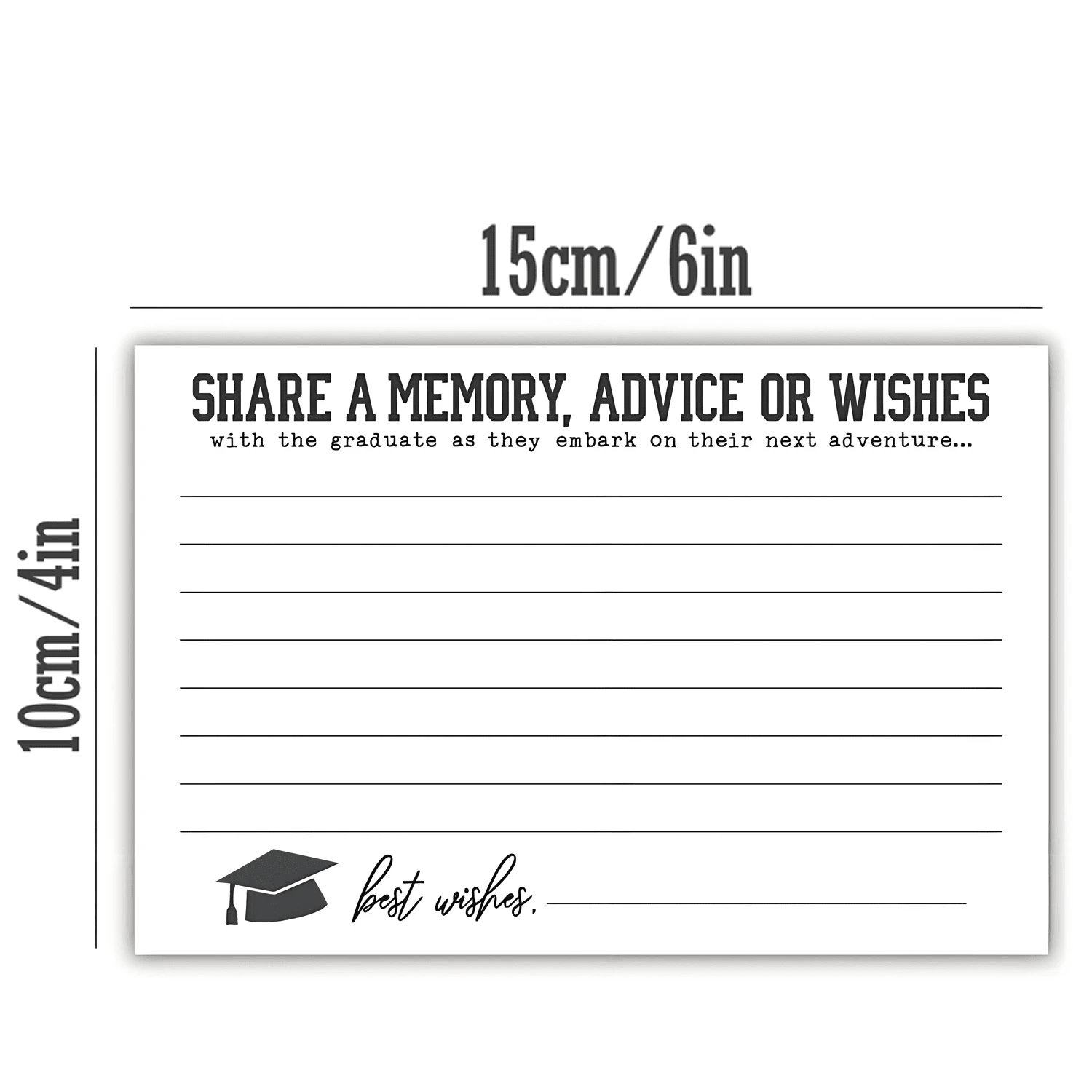 2025 Graduation Wishes And Advice Cards - 50 Count - Share A Memory ...