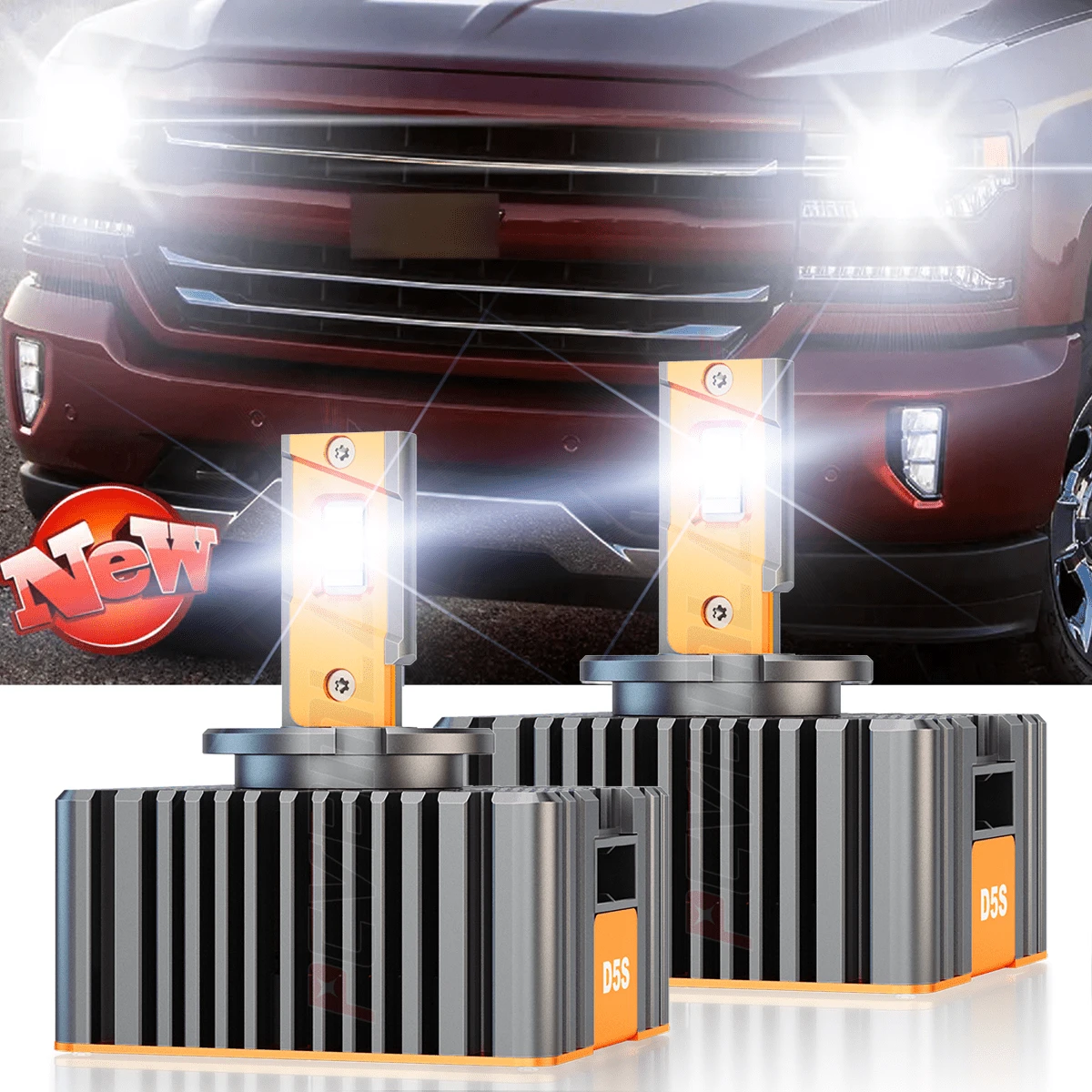 D5S D5R LED Headlight Bulb 10000LM For Chevrolet Silverado 1500 2016 ...