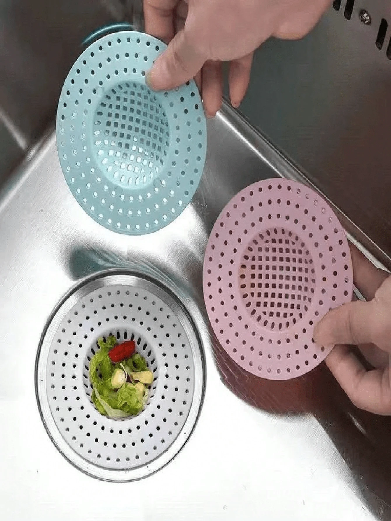 3pcs Random Color, Kitchen Sink, Bathroom Drainage, Bathroom Sink, Anti ...