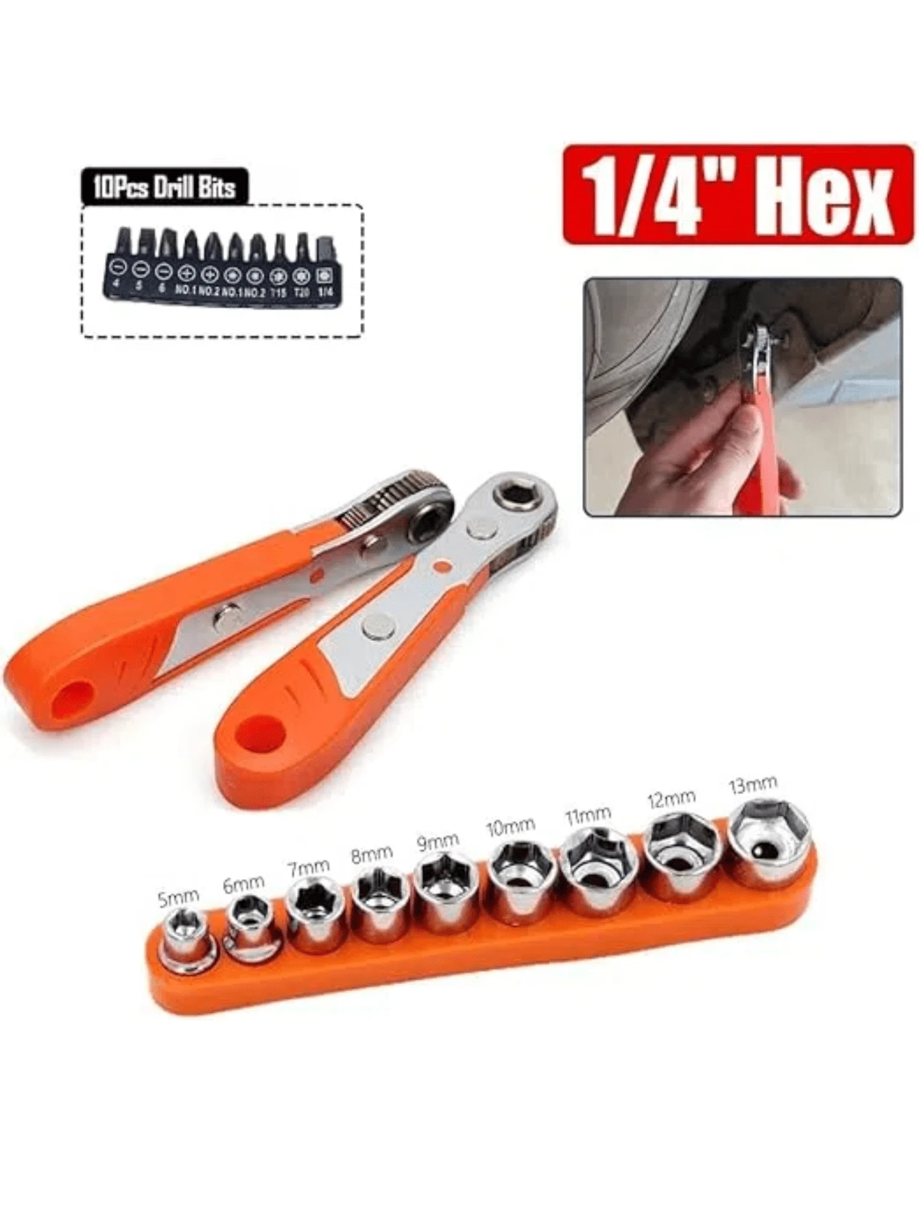 20pcs/Set Mini Ratchet Wrench Right Angle Phillips 36 Teeth Magnetic ...