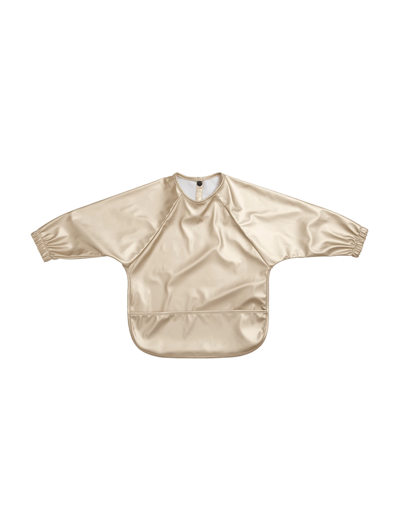 1pc Baby Long Sleeves Bib With Food Bag Waterproof Bibs For Toddlers ...