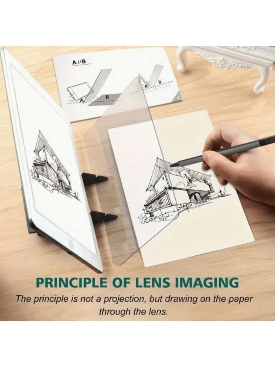 1 Set PVC Optical Drawing Board Kit - Tracing Reflection Sketching Tool ...