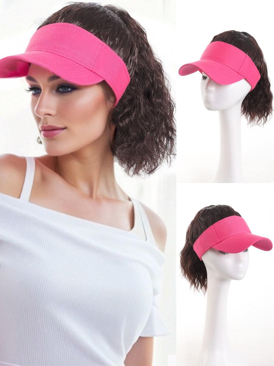 Women's High Temperature Fiber Synthetic Curly Wavy Ponytail Wig With ...