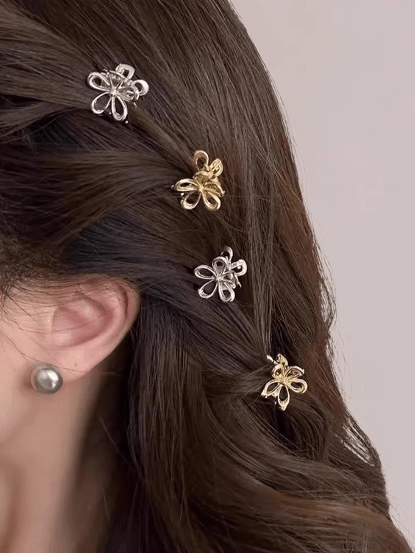 8pcs Fashion Metal Mini Claw Clip - Sweet & Cute Bangs & Side Clip With ...