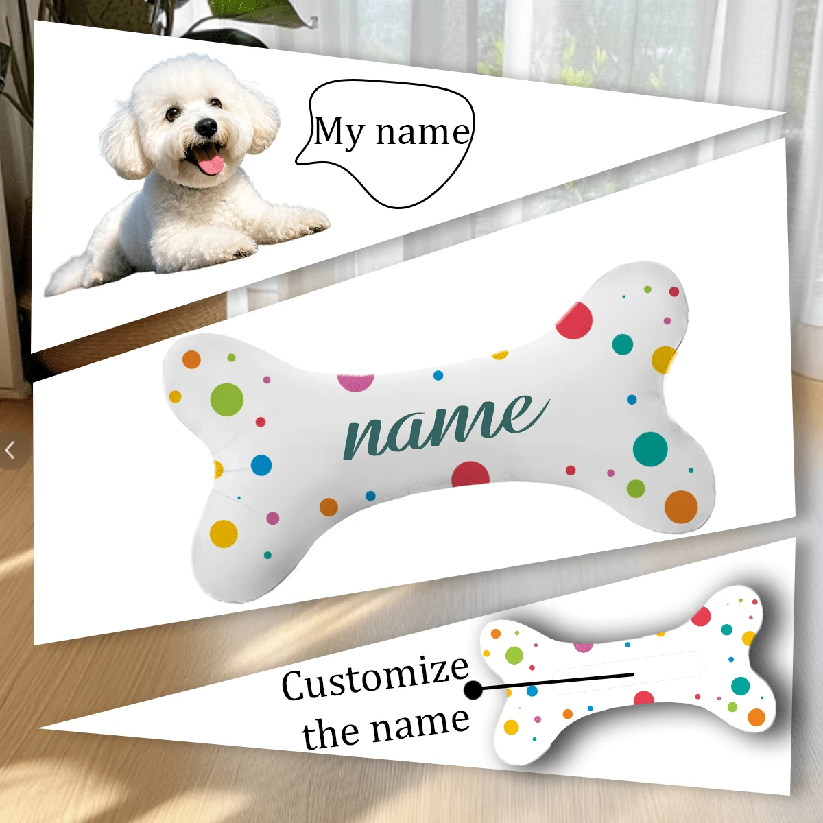 Personalized Dog Toys With Customizable Names - Customizable Bone ...