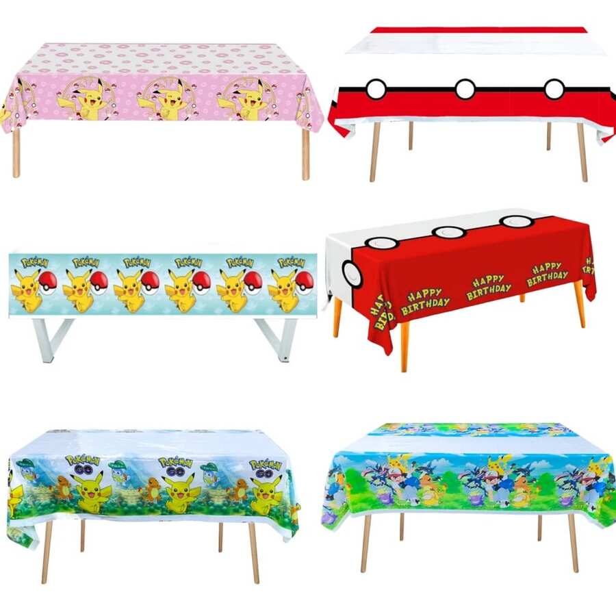 pokemon 1pc Pokemon Tablecloth Birthday Party Decorations Pikachu Theme ...