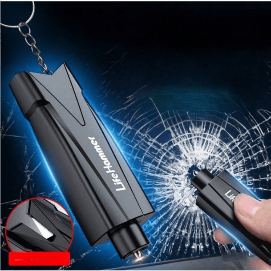 Car Window Breaker, Safety Hammer, Glass Breaking Escape Device ...
