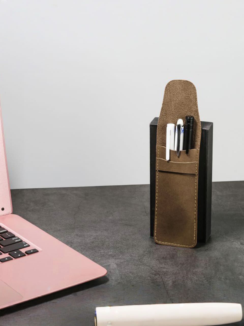 PU Flip - Top Pencil Case, A Large - Capacity Double - Pen Protector ...