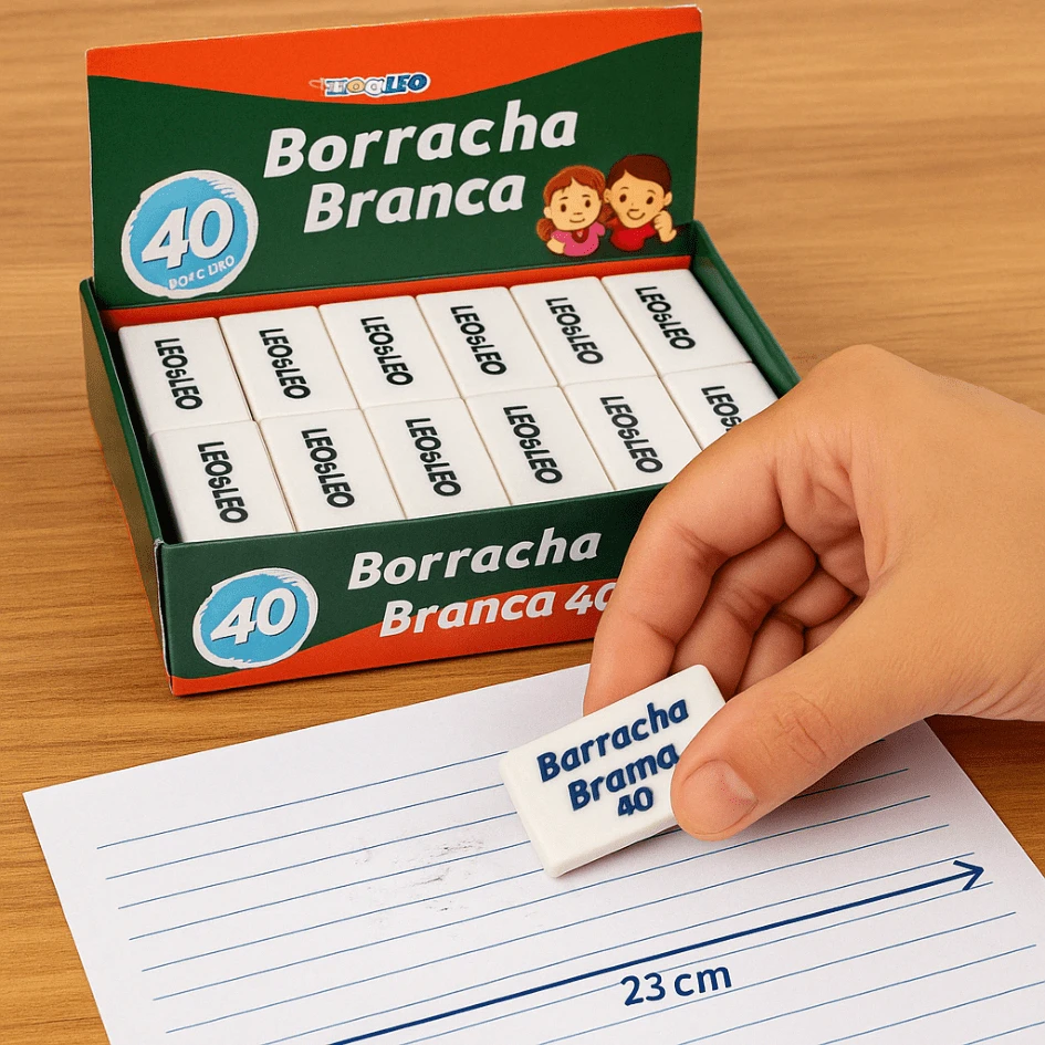 White Eraser Size 40 Box With 40 Units Leo Leo Wholesale | Mode de ...