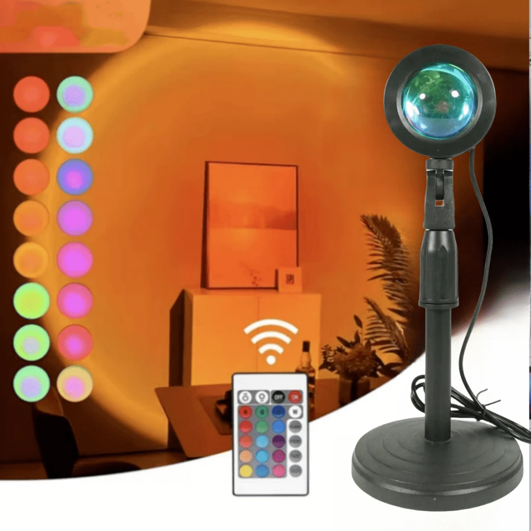 Sunset Lamp, 16 Colors Sunset Projection Lamp With Remote, Sunset Lamp ...