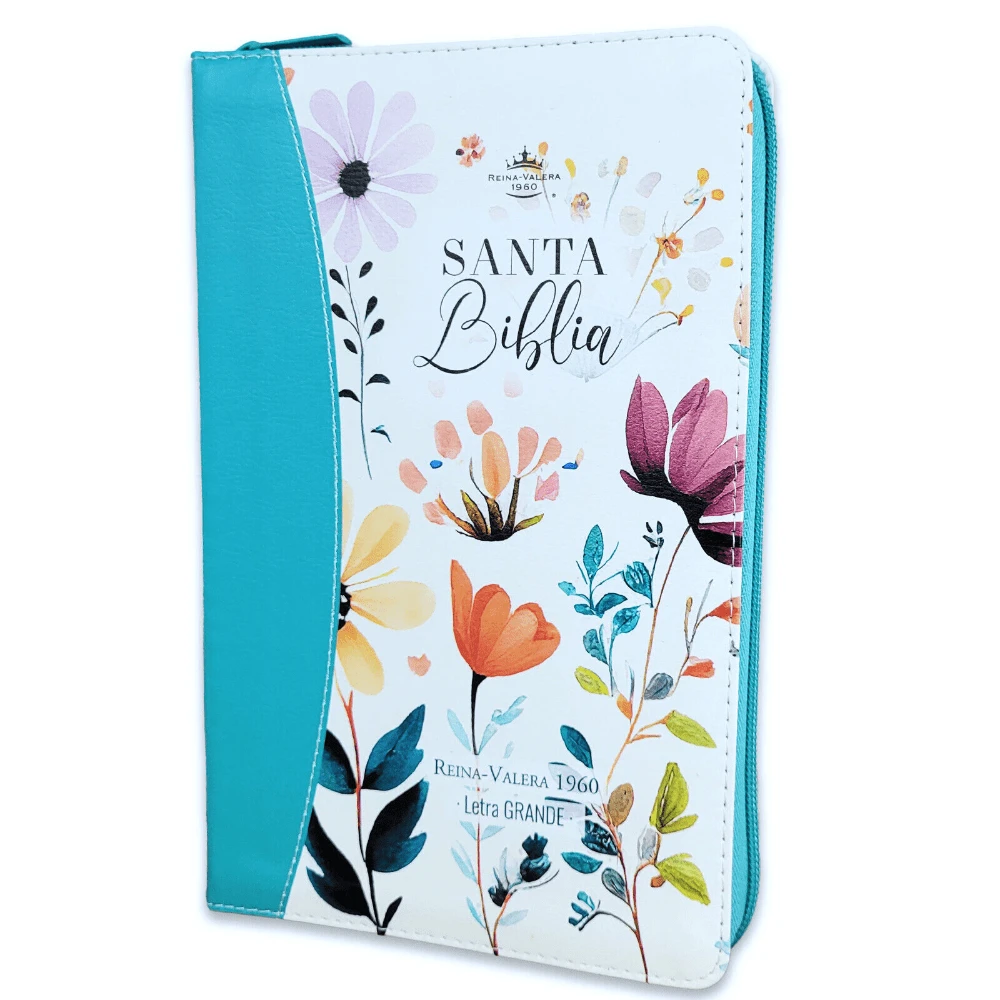 Biblia Para Mujer Con Cierre Letra Grande 12 Puntos RV1960 Turquesa Con Indice | SHEIN USA