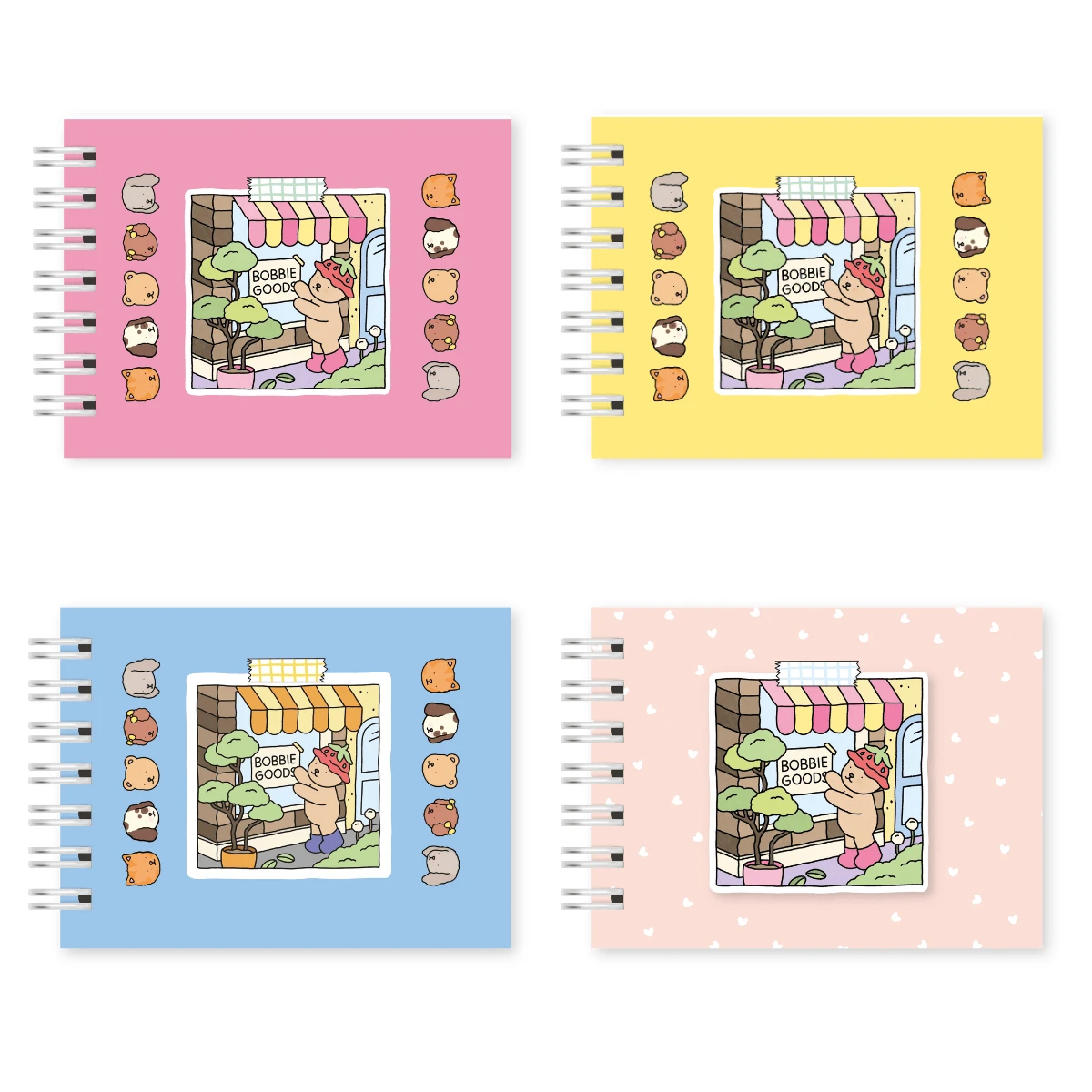 Mini Bobbie Goods Livro de Colorir 50 Folhas Capa Dura 180g Caderno de ...